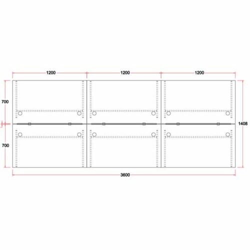 6 Seaters Rectangle Table 18-GR-6 - LMT Automation